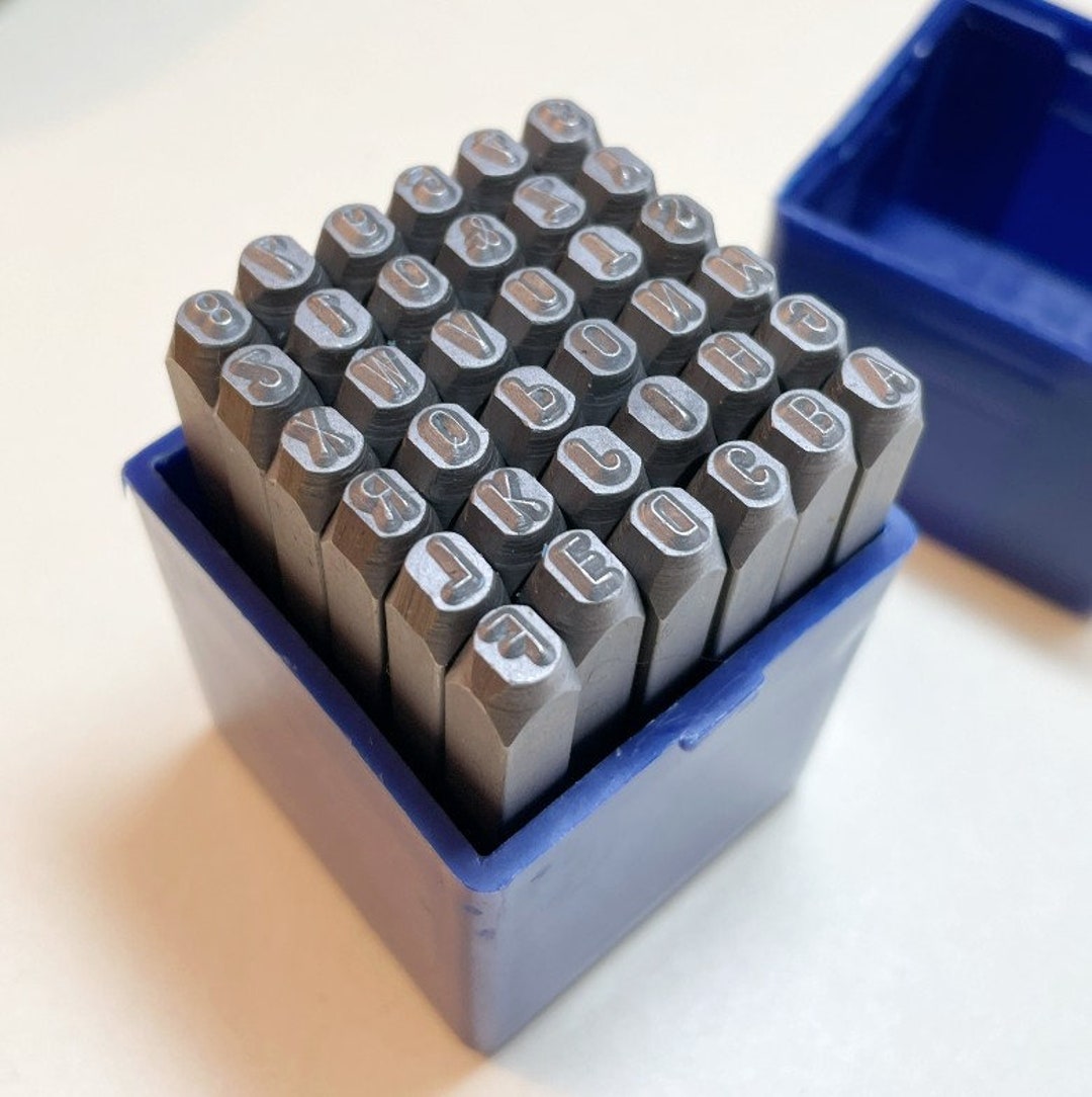 3mm 1/8 Inch Stamp Set, 36 Pieces Number and Letter Steel Stamps, Metal ...
