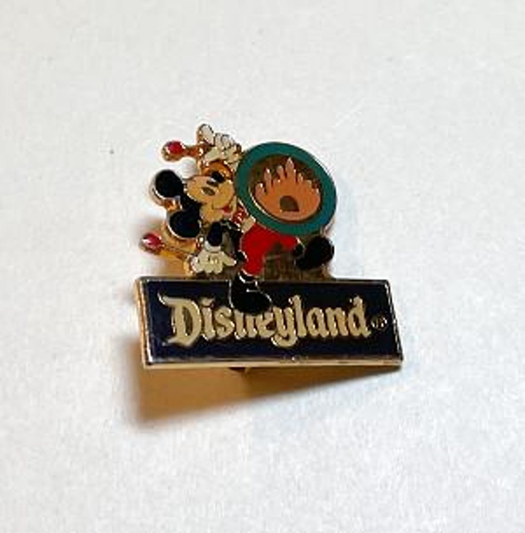 Vintage Disneyland Mickey Mouse Pin, Goldtone Metal, Enamel, Mickey's ...