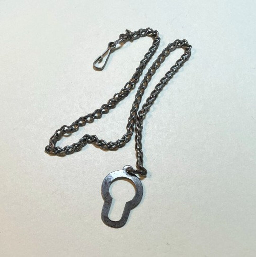 Vintage Basic Y Link Chain Watch Chain or Watch Fob, Clip on One End ...