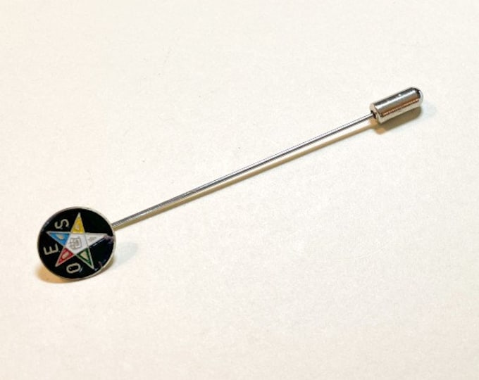 Vintage Order of the Eastern Star Masonic Stick Pin, Silvertone Metal ...