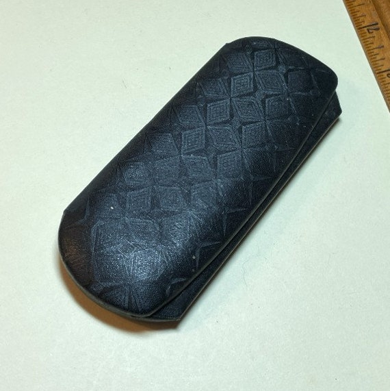 Vintage Hard Shell Glasses Case Black Narrow For Wi Gem
