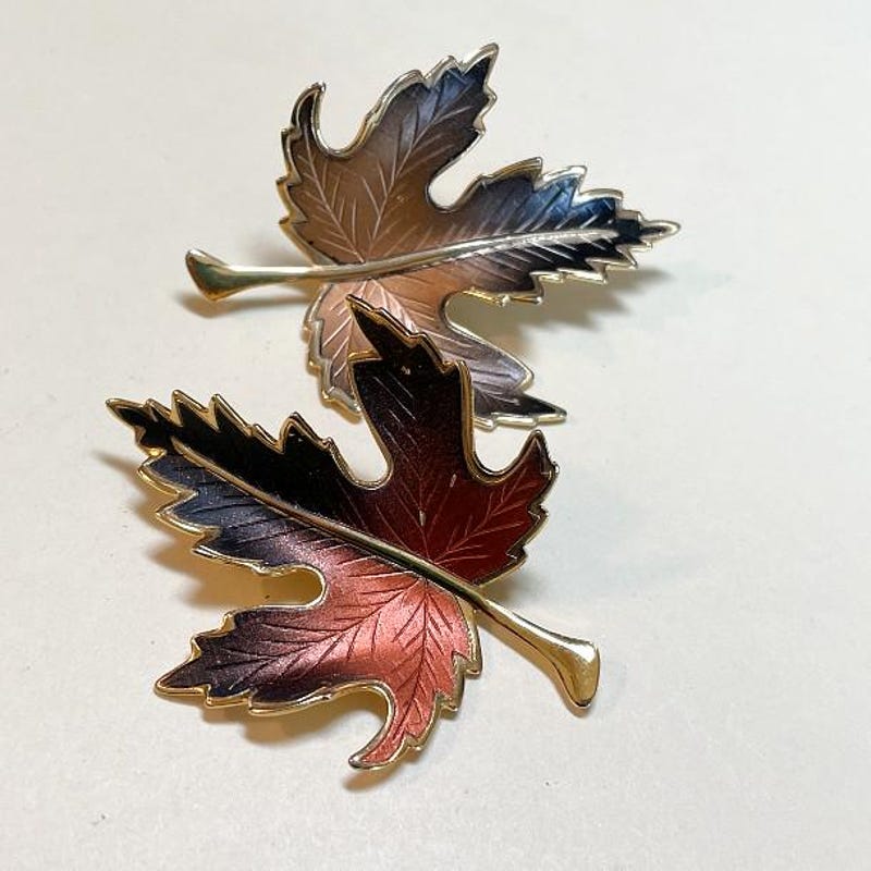 Autumn Leaf Brooch - Etsy