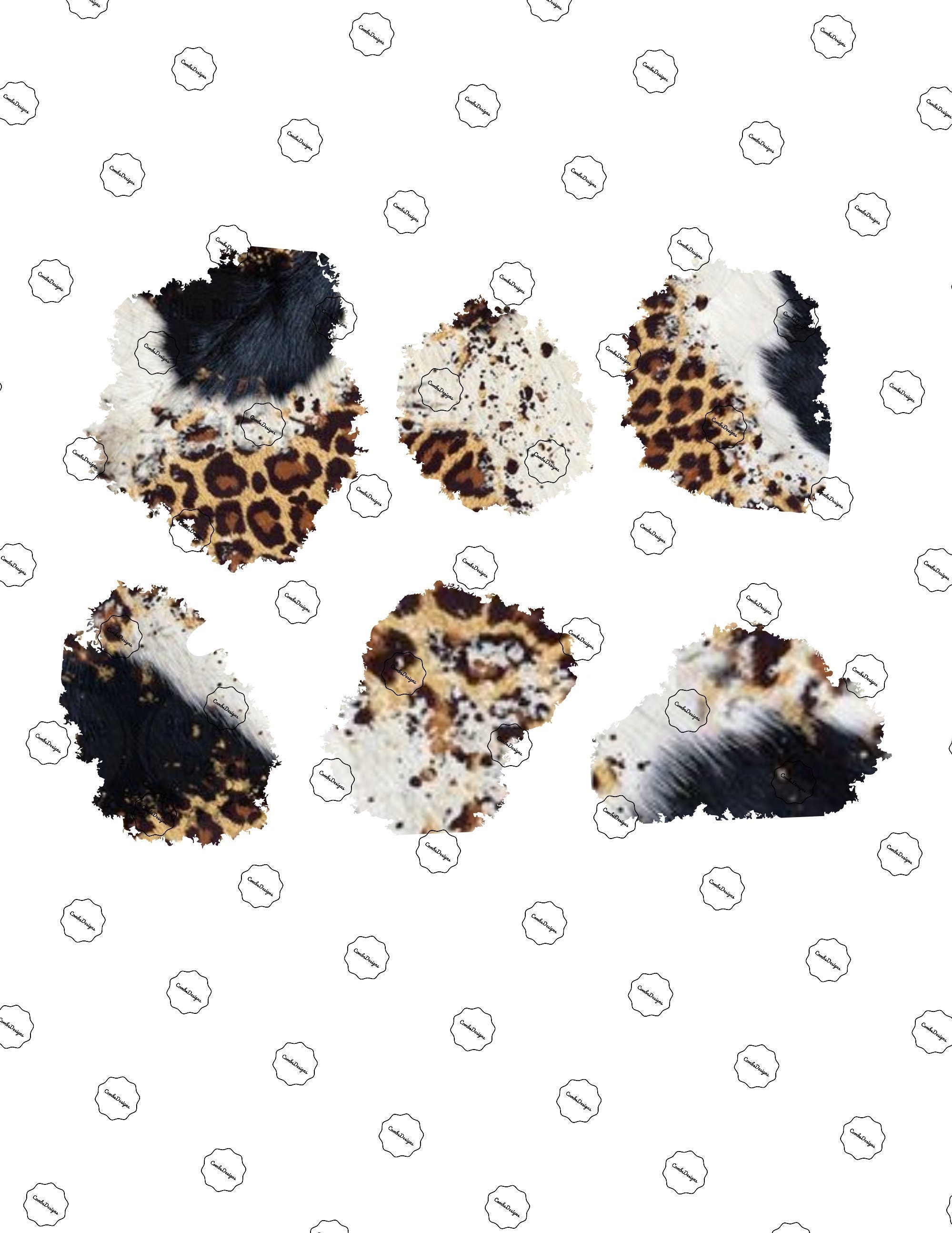 Distressed Leopard Cheetah Cow / Ready to Press / Animal Print - Etsy