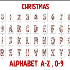 Christmas Alphabet PNG Christmas Letters Numbers Clipart Christmas Tree ...