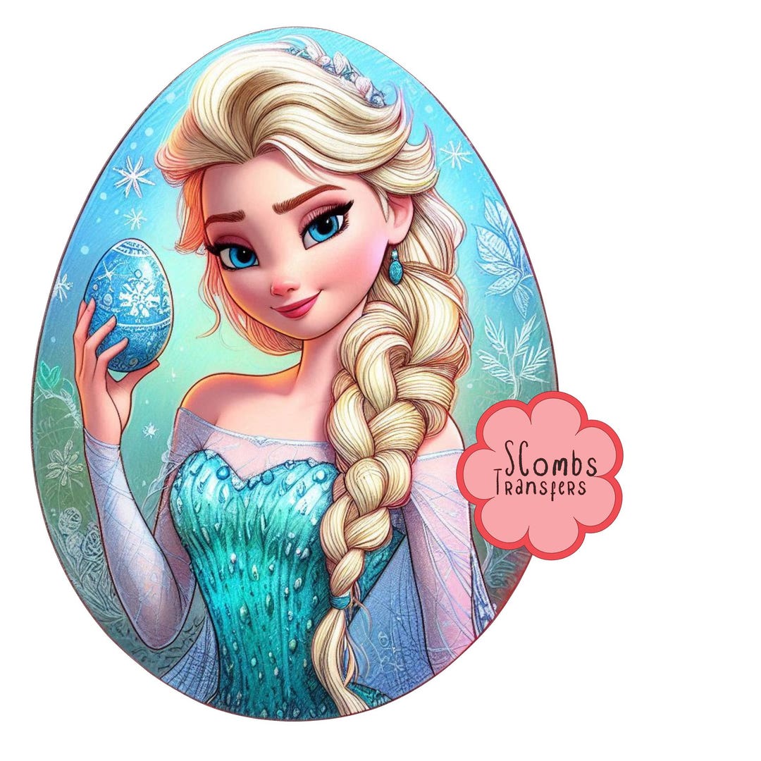 Easter Egg Princess Dtf Transfer, Ready to Press Hot Peel Dtf Transfer ...