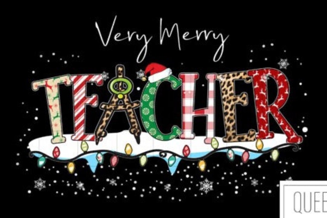 Christmas Teacher Sublimation Transfer, Dtf Transfer, Ready to Press ...