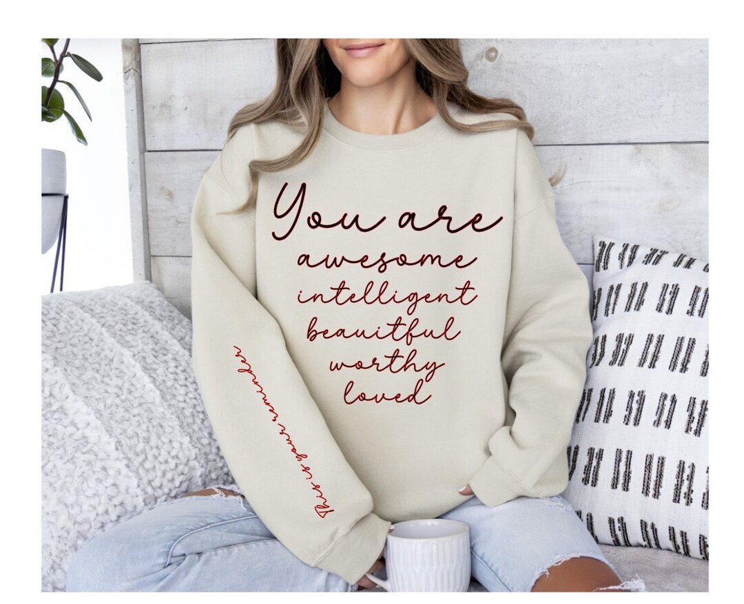 You Are Awesome Motivational Quote DTF Transfer, Sublimation Transfer ...