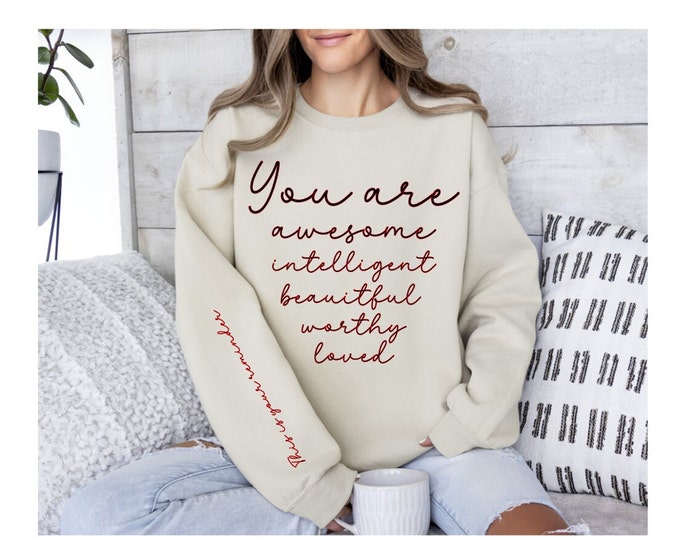 You Are Awesome Motivational Quote DTF Transfer, Sublimation Transfer ...