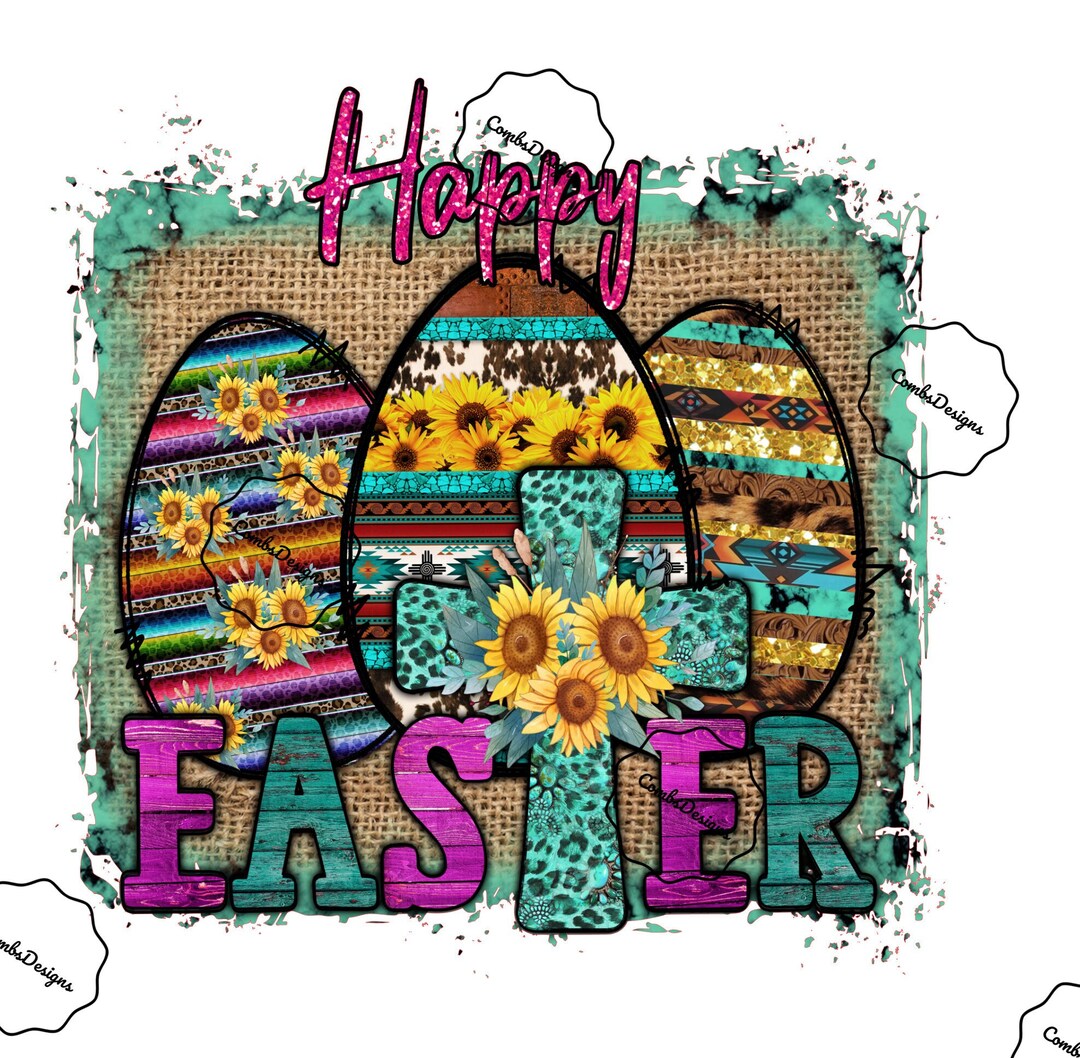 Ready to Press Heat Transfer Sublimation Design / Happy Easter ...