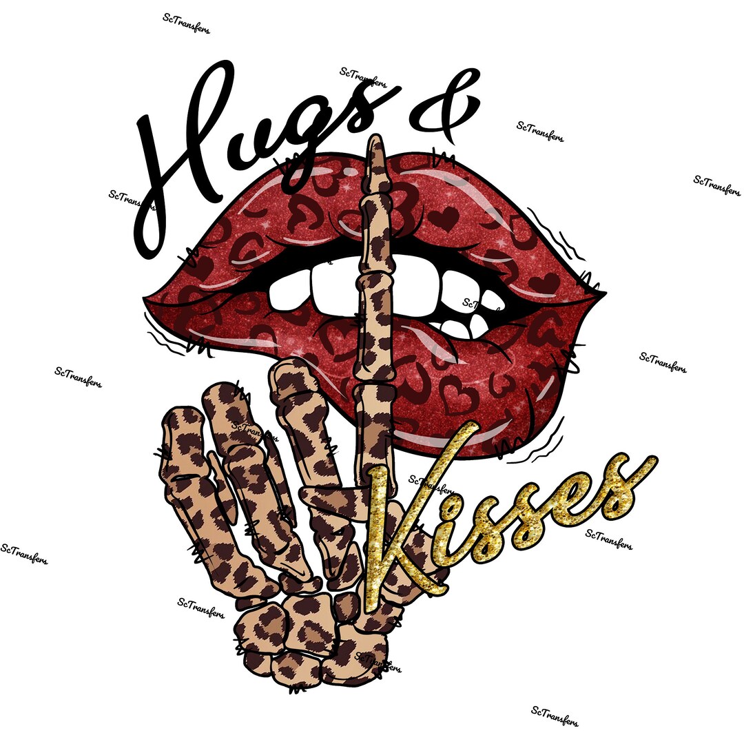 Sublimation Transfer / Ready to Press Heat Transfer / Hugs and Kisses ...