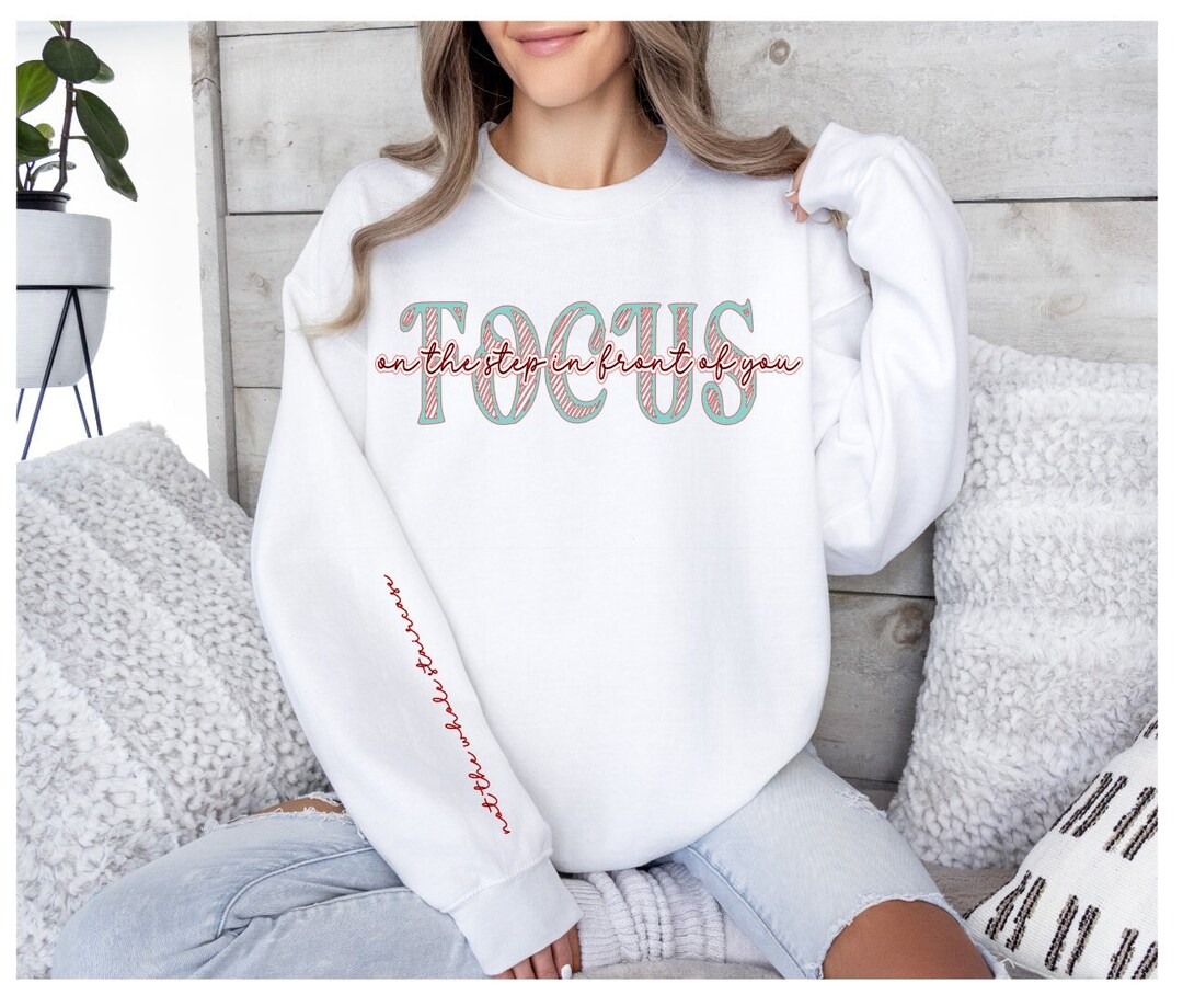 Focus on Motivational Quote DTF Transfer, Sublimation Transfer, Ready ...