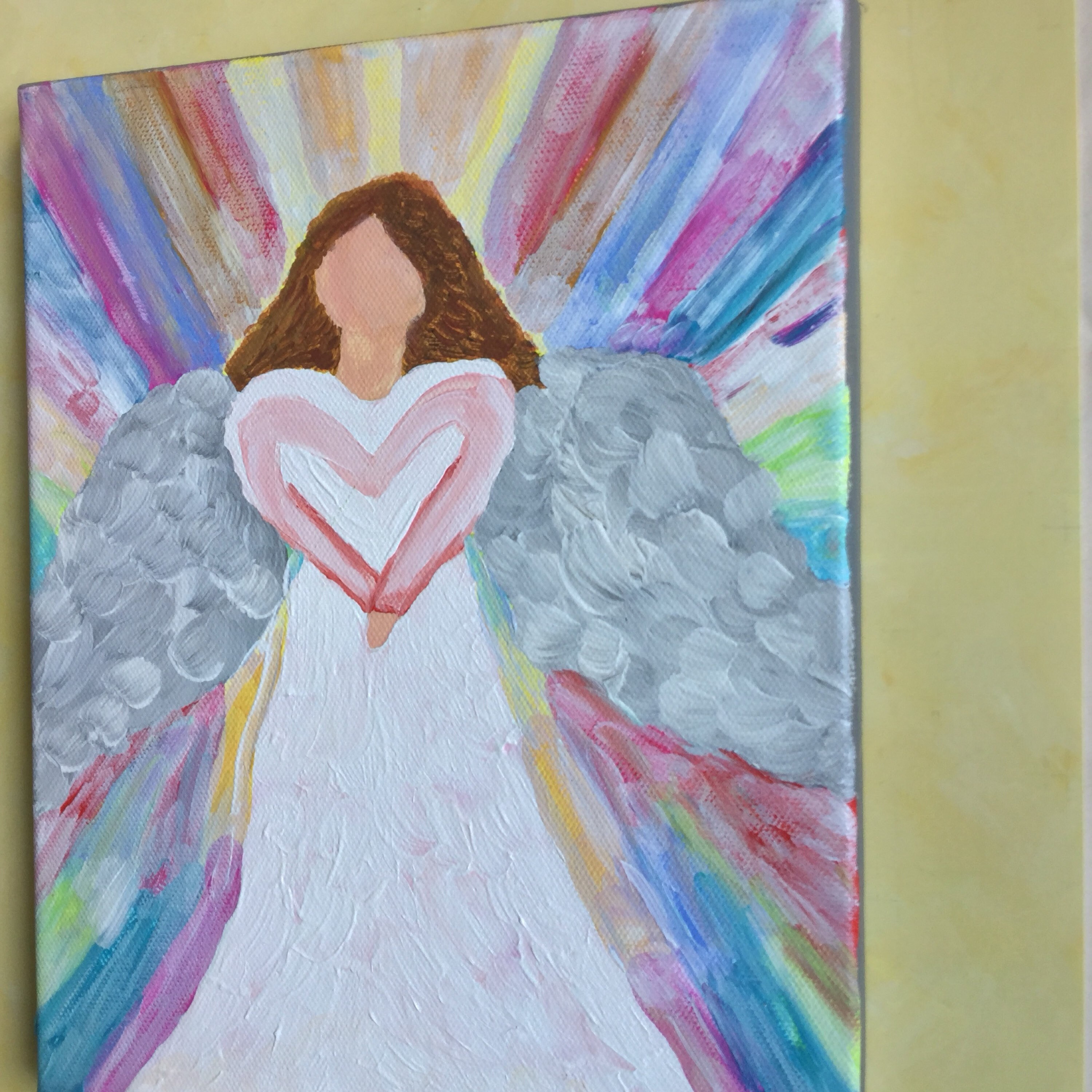 Religious Gift Angel Painting Christian Artwork Religious | Etsy