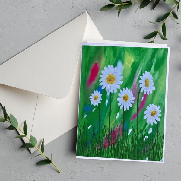 Daisy Note Cards - Etsy