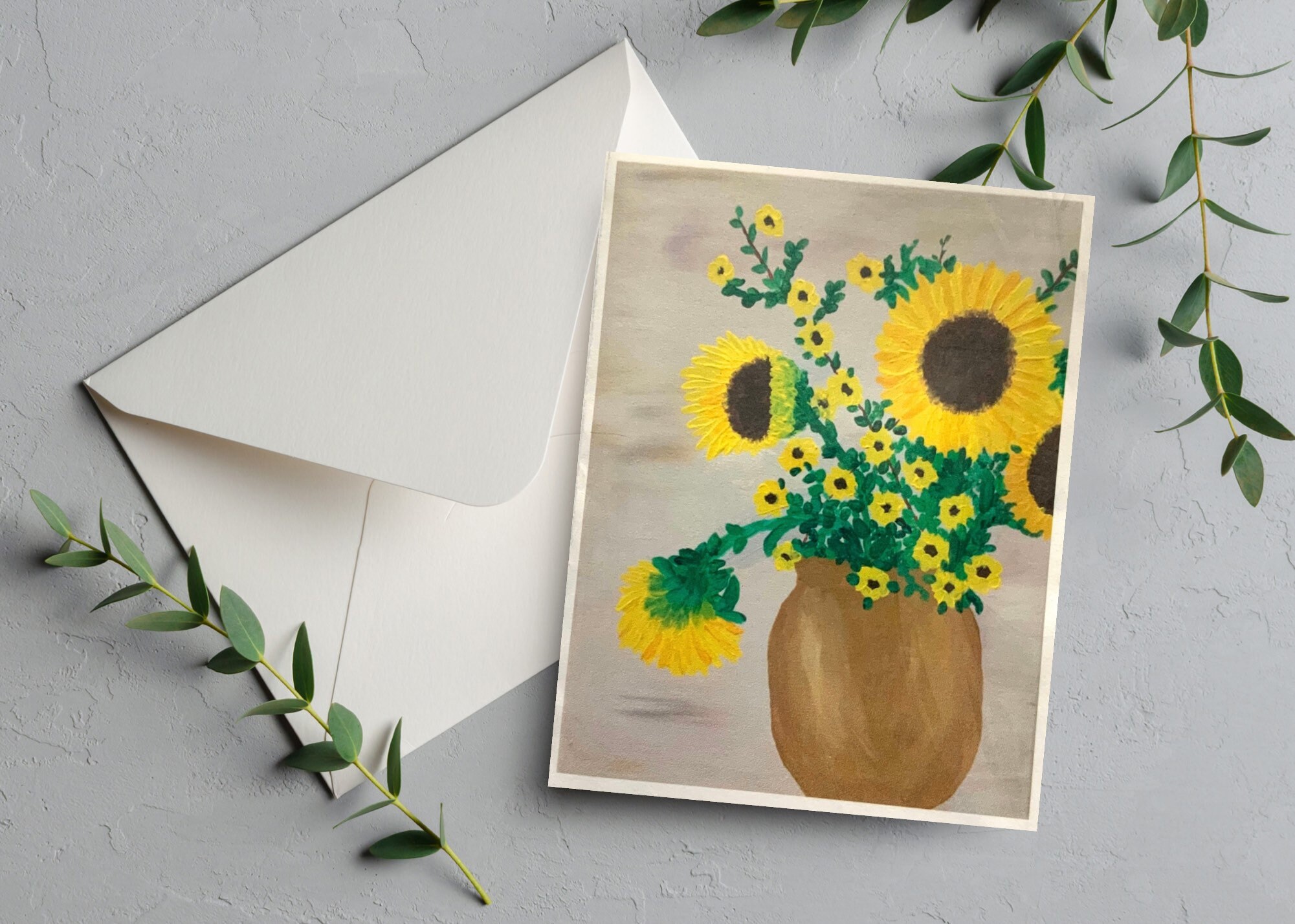 Greeting Cards, Sunflower Note Cards, Handmade Cards, All Occasion ...