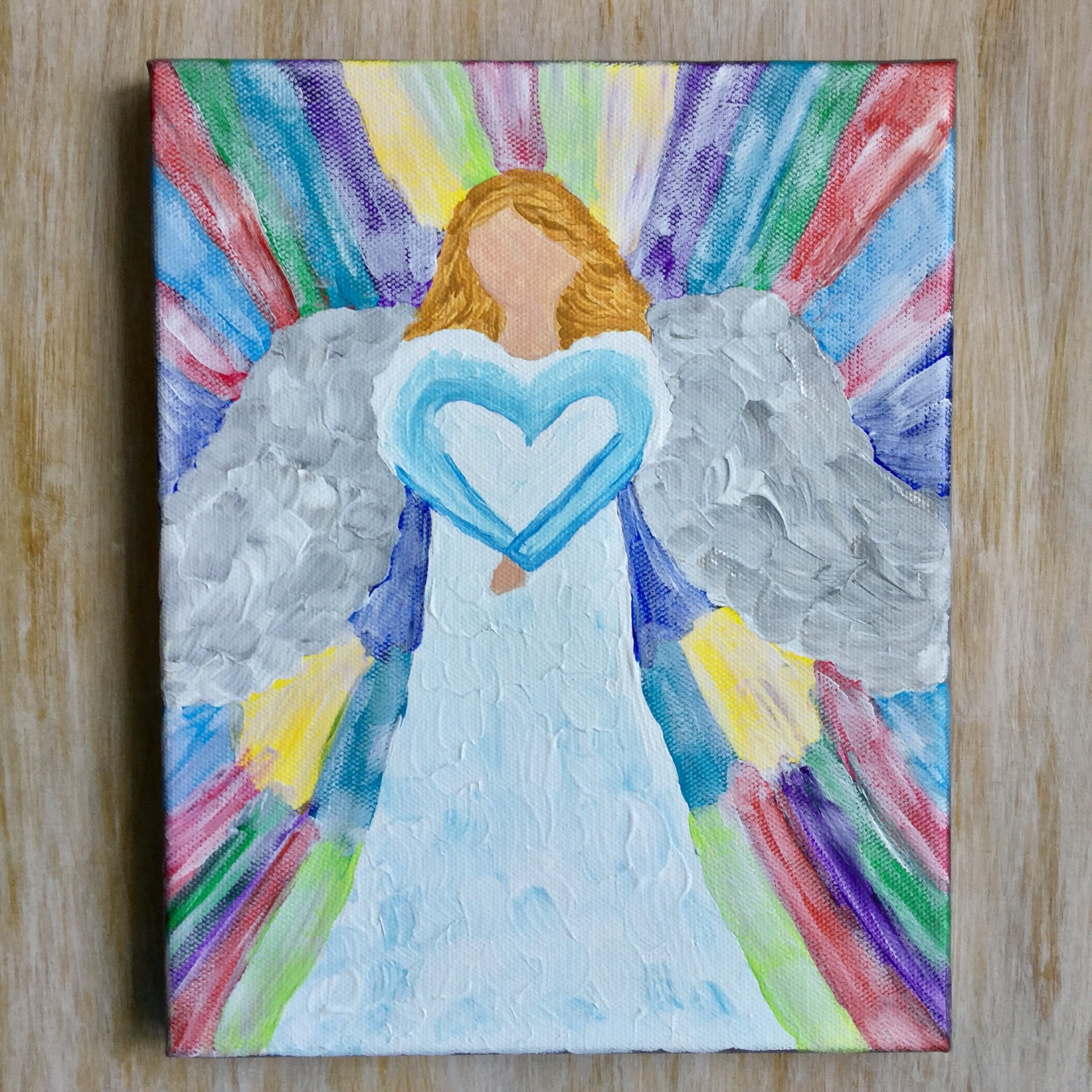 Angel Painting Religious Painting Angel Art Gift for Her | Etsy