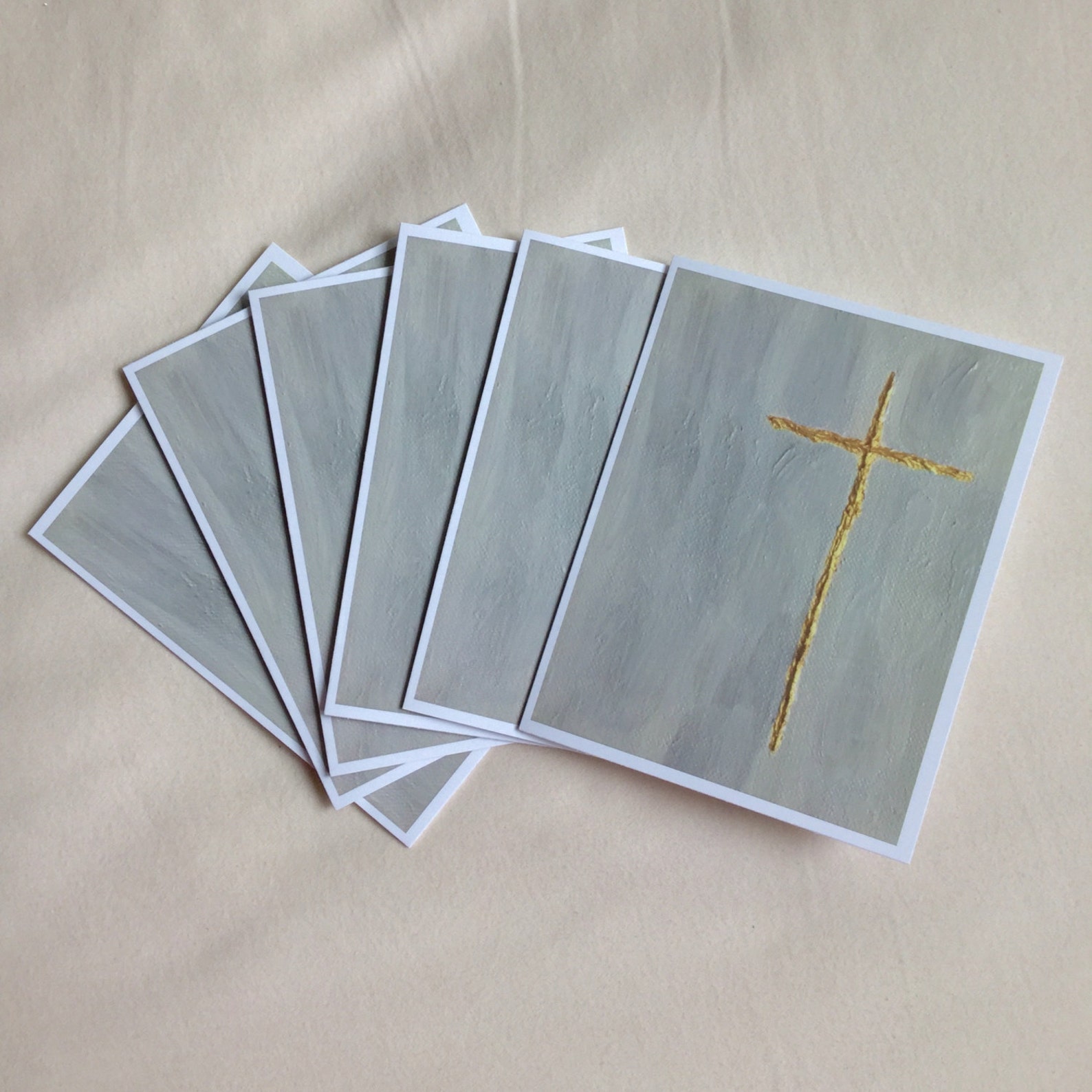 Original Religious Note Cards Stationery Set Cross Cards - Etsy
