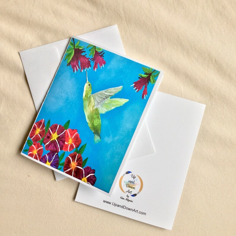 Greeting Cards Hummingbird Cards Note Cards Bird Cards Set | Etsy