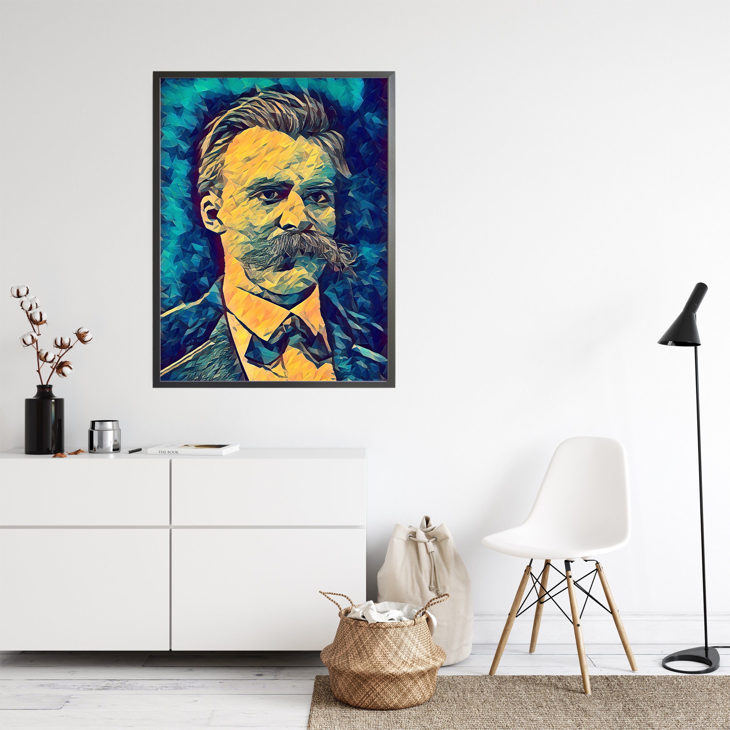 Friedrich Nietzsche Poster Philosophy Print Philosopher Wall Art ...