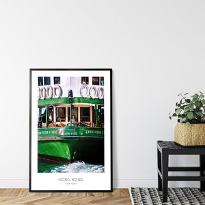 Star Ferry Hong Kong Print - Victoria Harbour Hong Kong Wall Art - HK ...