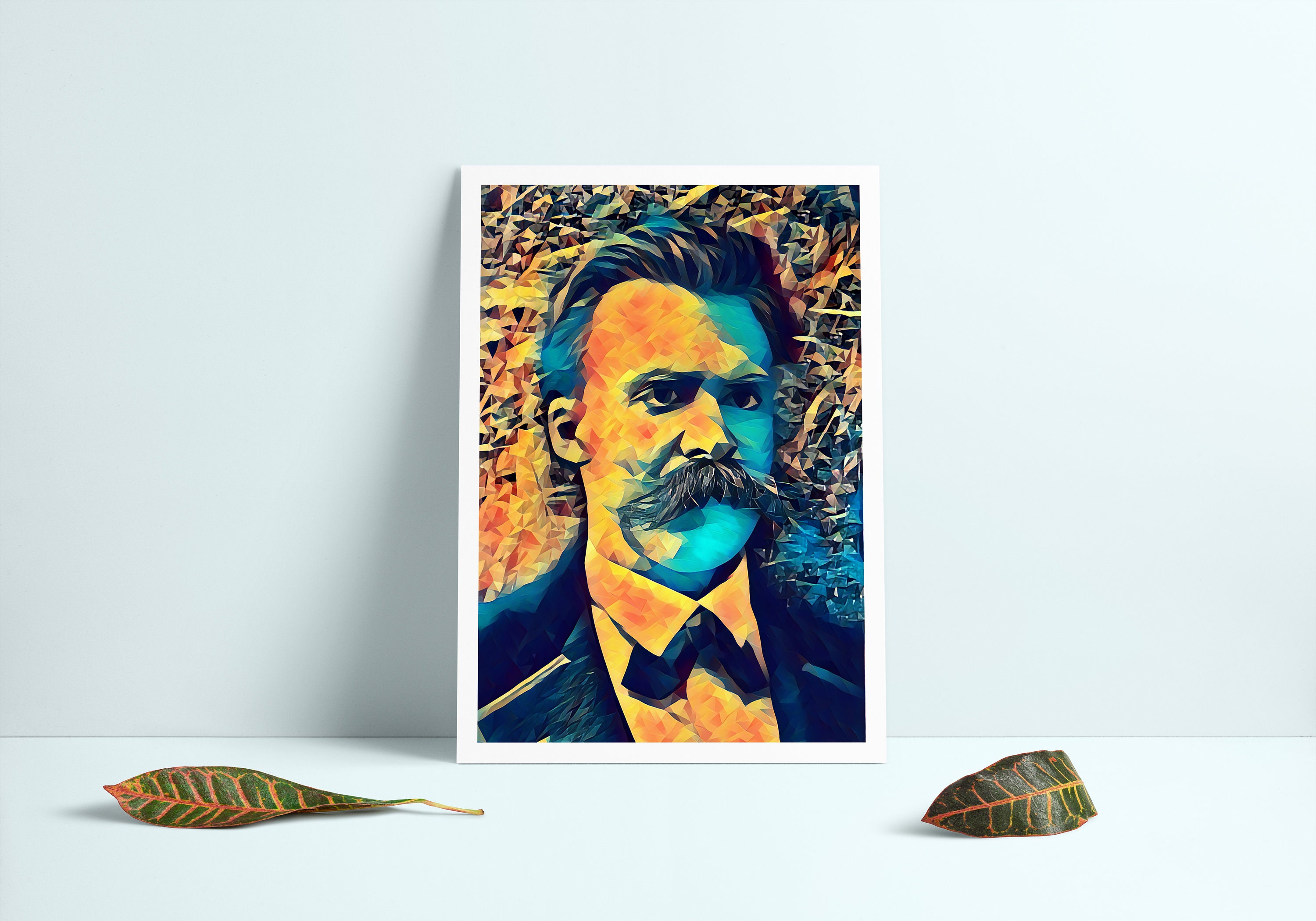 Friedrich Nietzsche Poster Philosophy Print Philosopher Wall Art ...