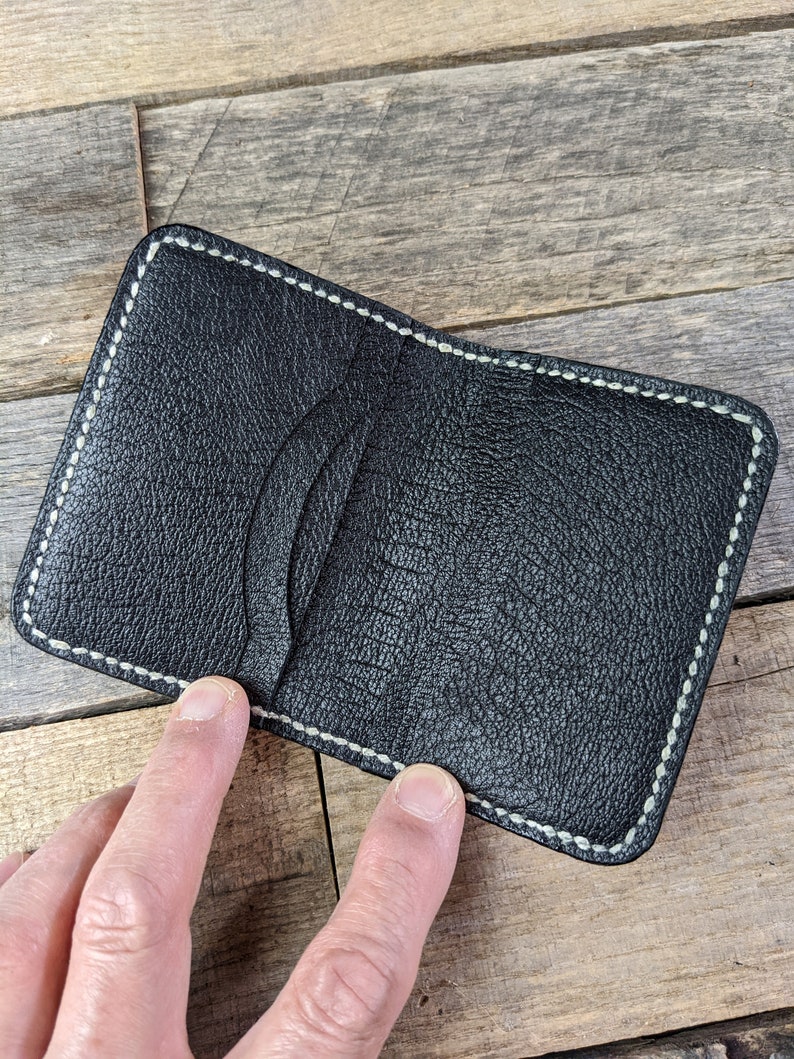 Tooled Leather Mini Bifold Wallet for Cards ID With USA - Etsy