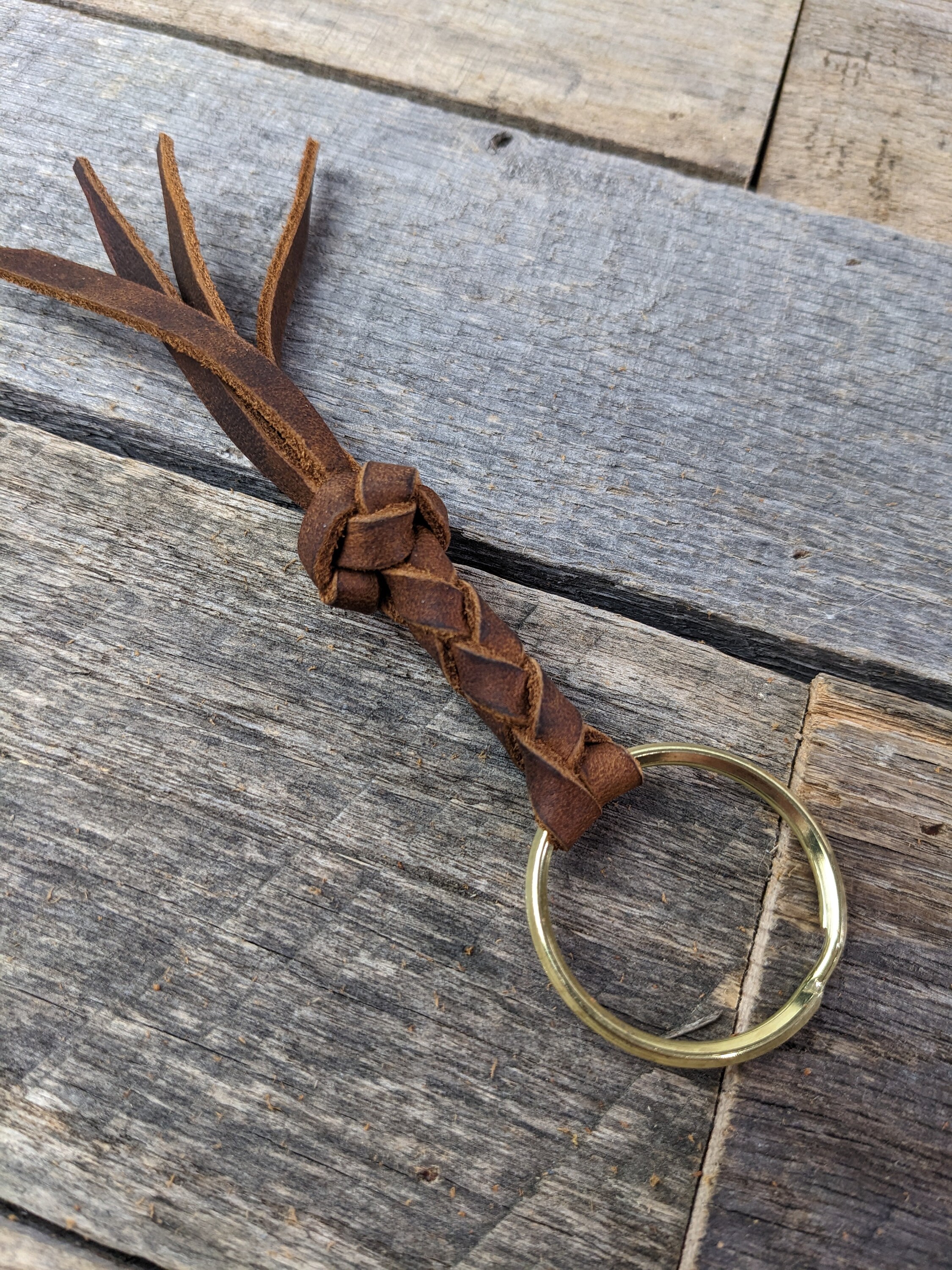 Braided Leather Key Chains