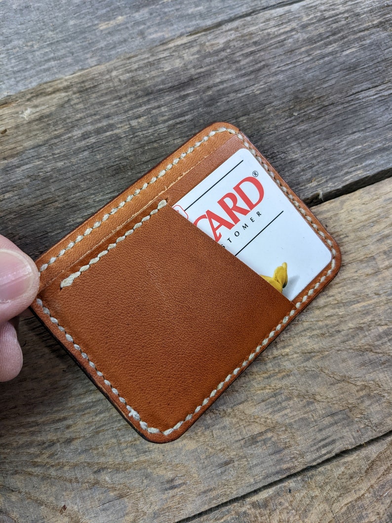 Hand Tooled Leather Front Pocket Wallet With Western Floral - Etsy