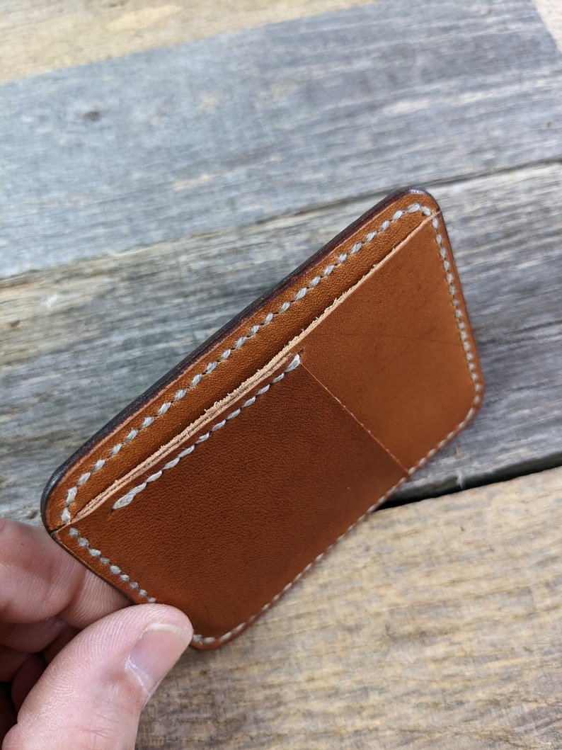 Hand Tooled Leather Front Pocket Wallet With Western Floral - Etsy