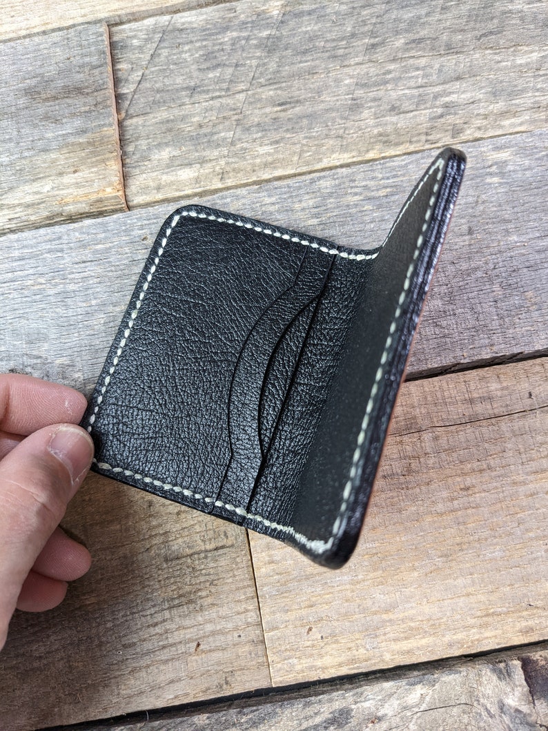 Tooled Leather Mini Bifold Wallet for Cards ID With USA - Etsy