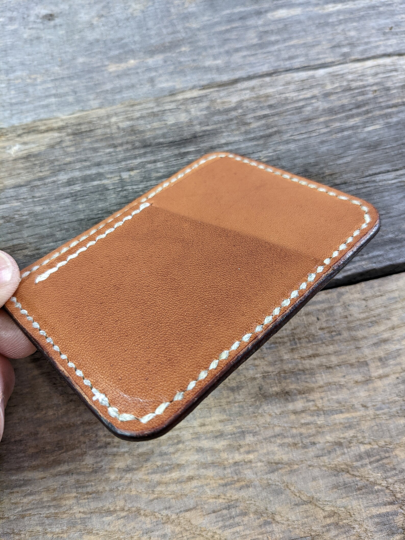 Hand Tooled Leather Front Pocket Wallet With Western Floral - Etsy