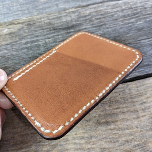 Hand Tooled Leather Front Pocket Wallet With Western Floral Design ...