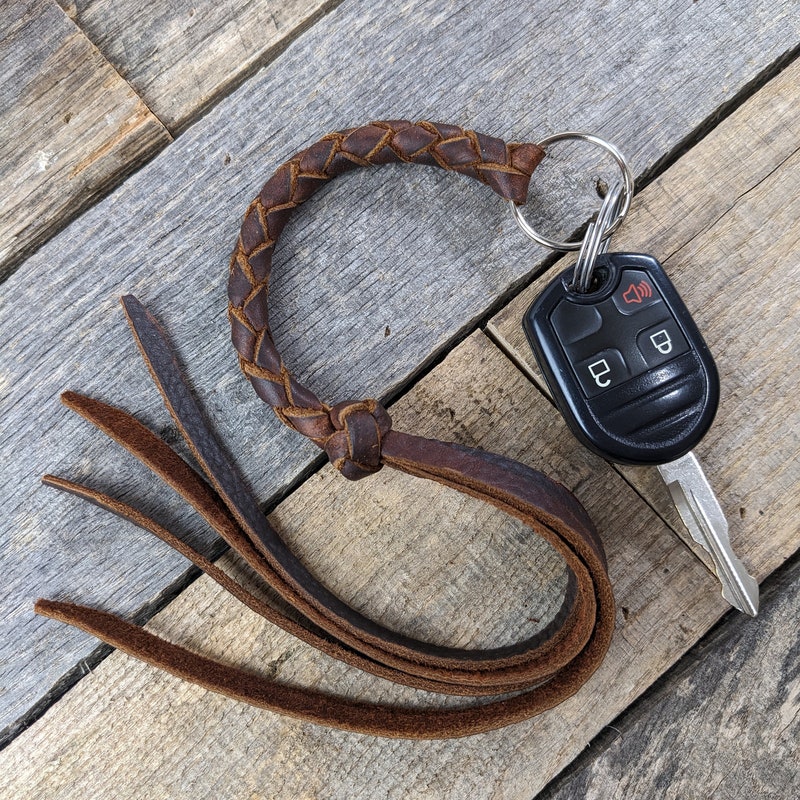 Leather Key Chains Long - Etsy