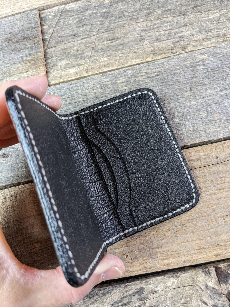 Tooled Leather Mini Bifold Wallet for Cards ID With USA - Etsy