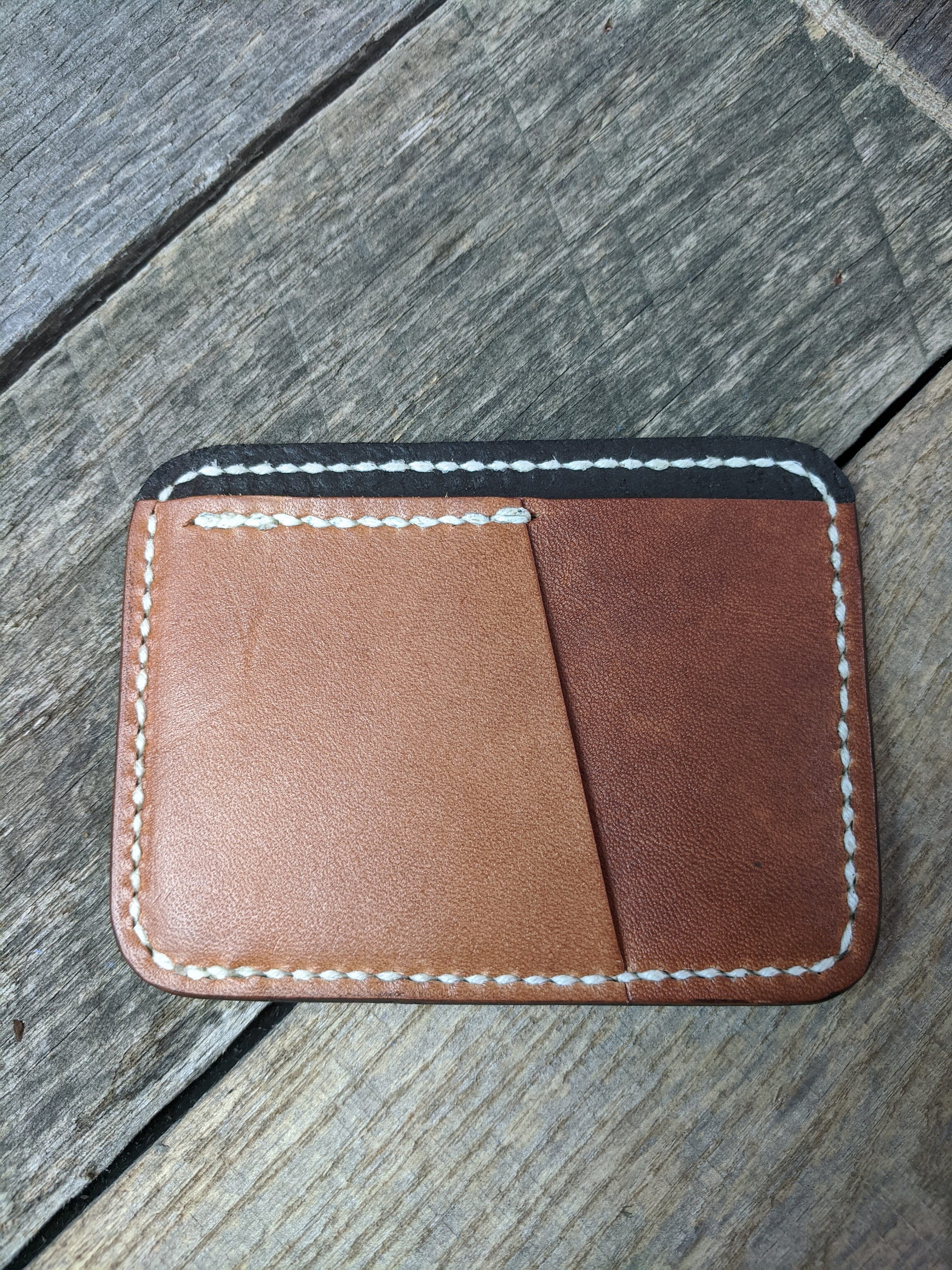 Hand Tooled Leather Front Pocket Wallet with Western Flower Art, Slim ...