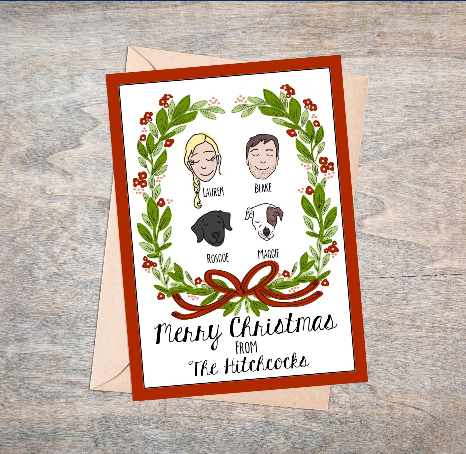 Custom Christmas Card Custom Holiday Card Custom Family Etsy Custom Christmas Card Custom Holiday Card Custom Family Etsy