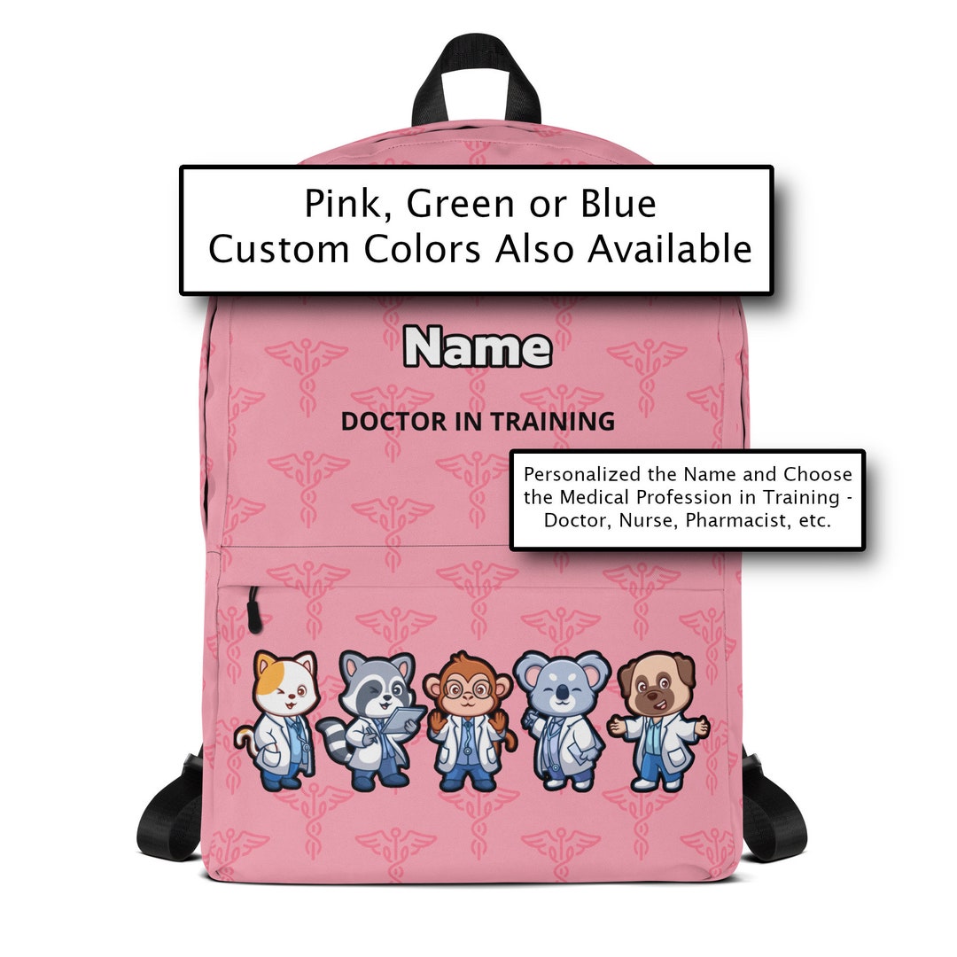 Custom Kids Doctor Backpack Doctor, Nurse or Pharmacist in Training ...