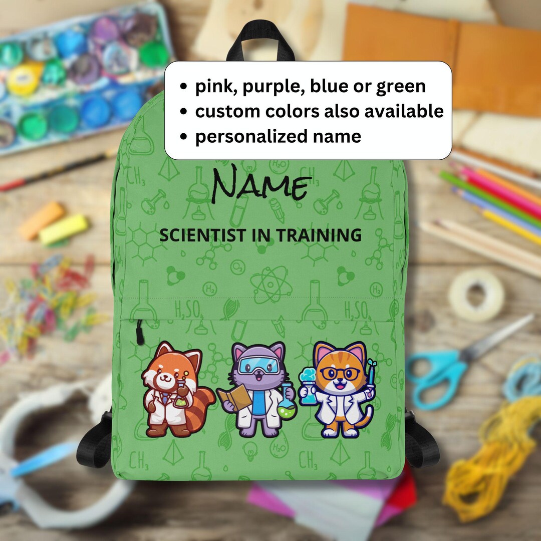 Future Scientist Kid's Bookbag Custom STEM Backpack Children's ...