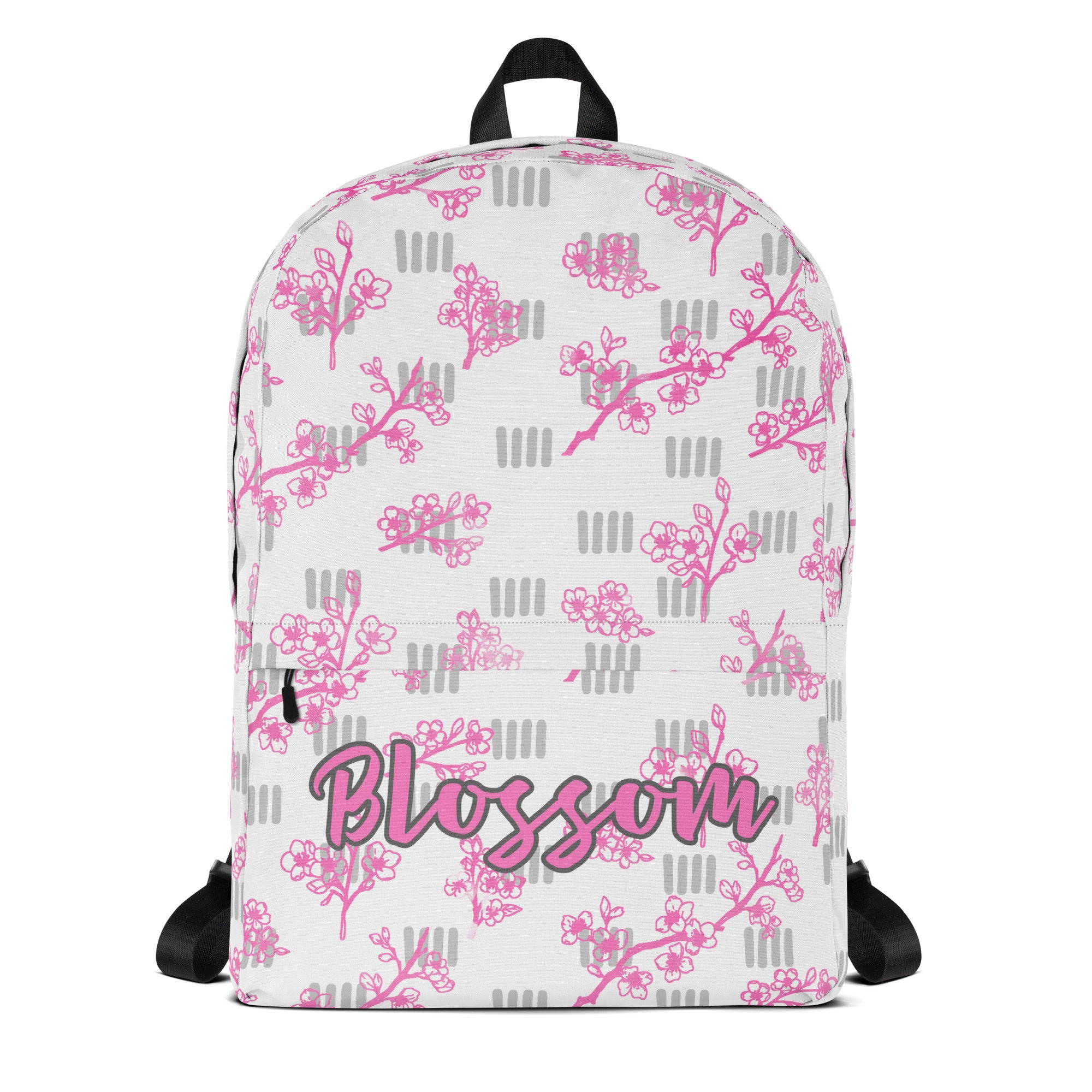 Custom Floral Backpack, Cherry Blossom, Dahlia, Daisy, Hibiscus, Leaves ...