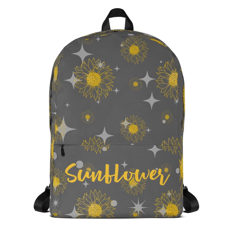 Custom Floral Backpack, Cherry Blossom, Dahlia, Daisy, Hibiscus, Leaves ...
