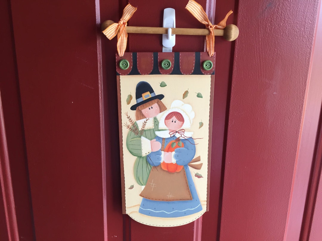 Thanksgiving Pilgrims Banner - Etsy