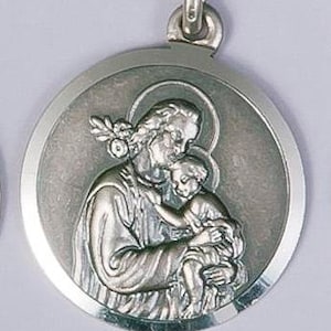 Sterling Silver Saint Joseph Medal. St Joseph Medal. Patron | Etsy