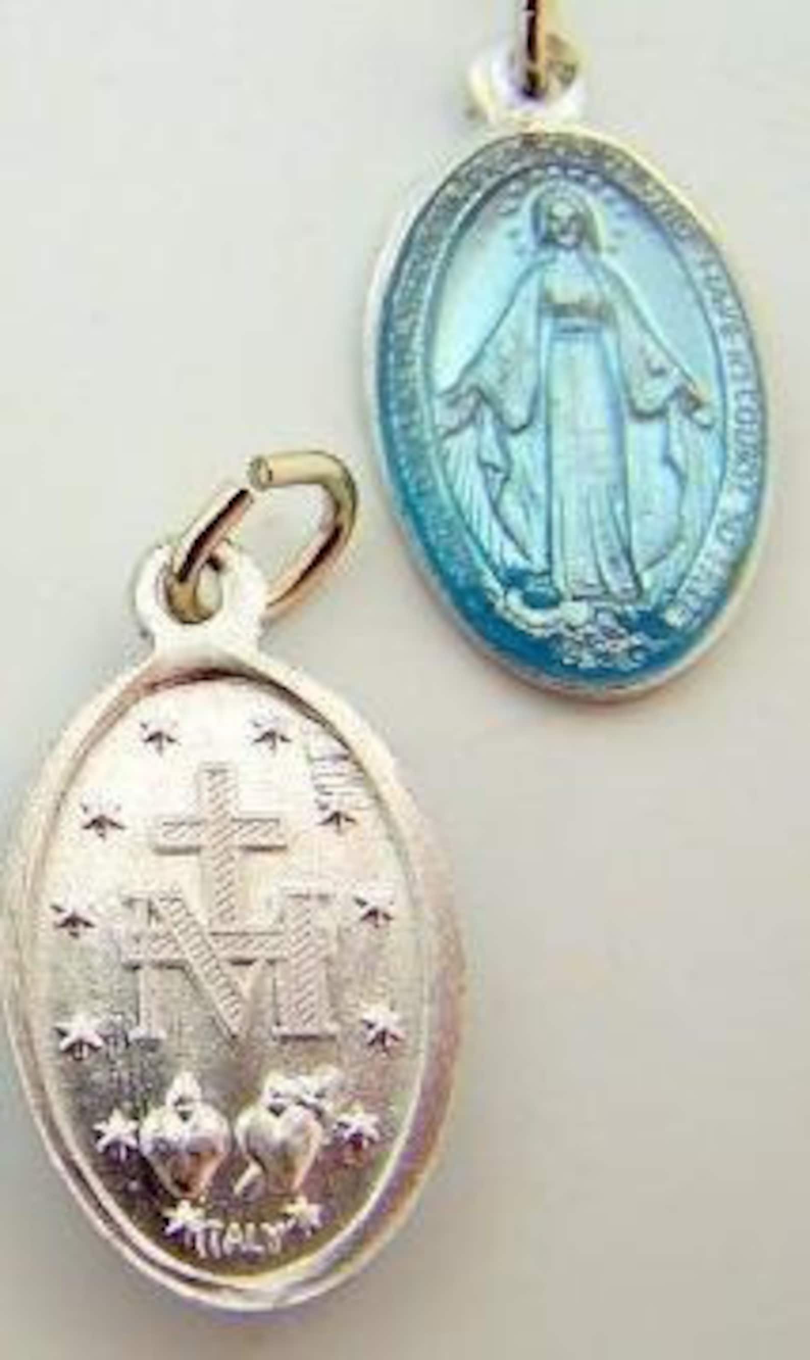 Pack of 10 Miraculous Medals. Miraculous Medal. Blue - Etsy