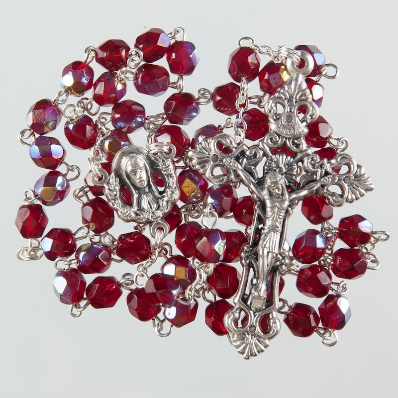 Garnet Rosary Beads - Etsy
