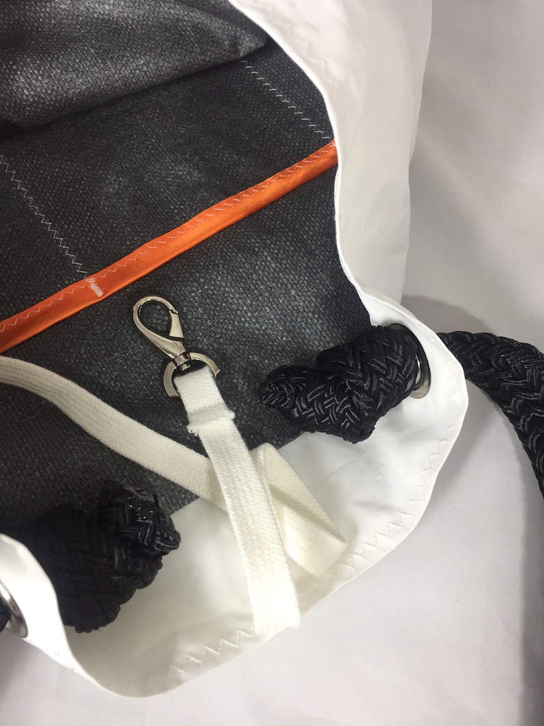 SEA BAG Upcycled Bag Handcrafted Recycled Sail Beach Travel Tote Women ...