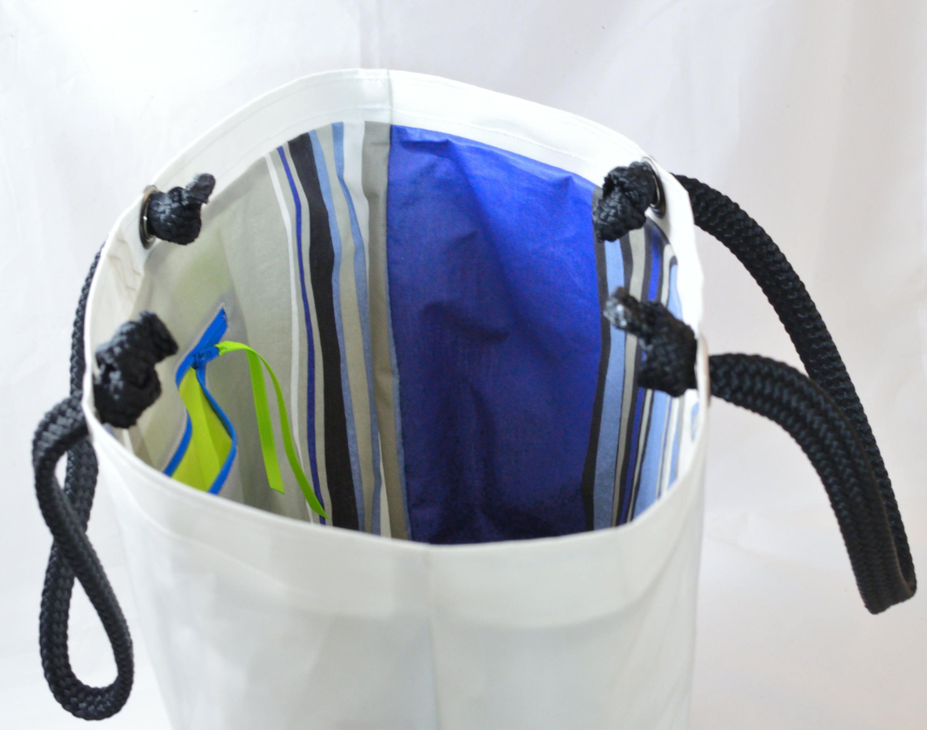 Monogram Tote Bag Upcycled Sail Personalized Shoulder Gift Recycled ...