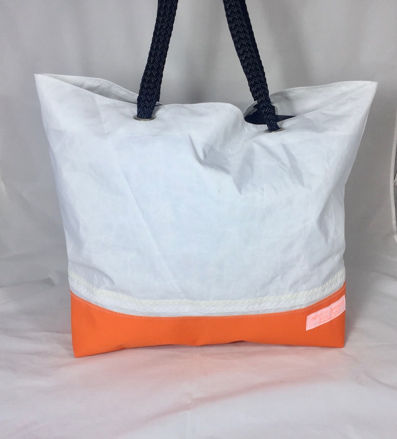 SEA BAG Upcycled Bag Handcrafted Recycled Sail Beach Travel Tote Women ...