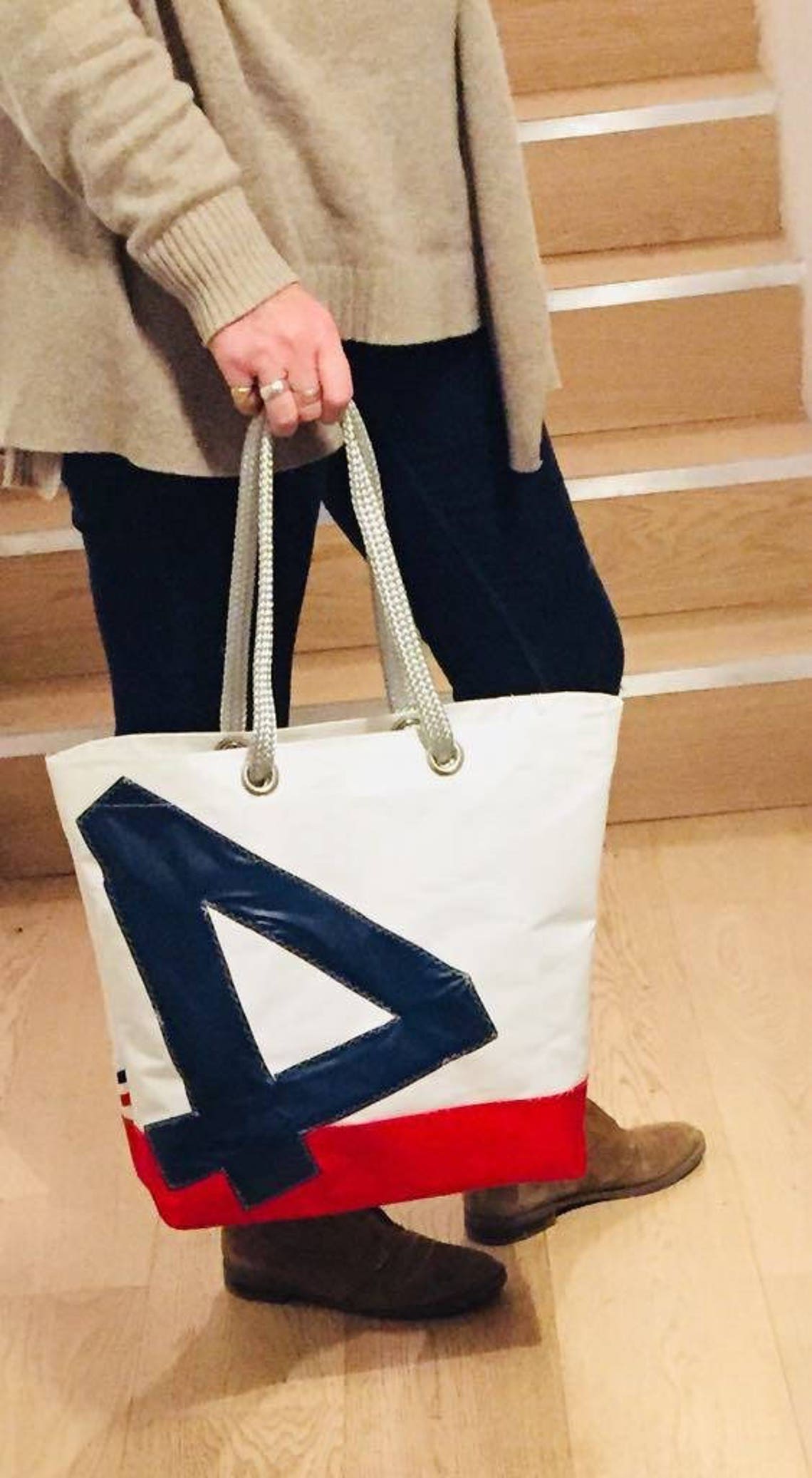 Sail Bag Upcycled Sailcloth Tote Bag Shoulder Bag Recycled - Etsy