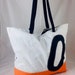 SEA BAG Upcycled Bag Handcrafted Recycled Sail Beach Travel Tote Women ...