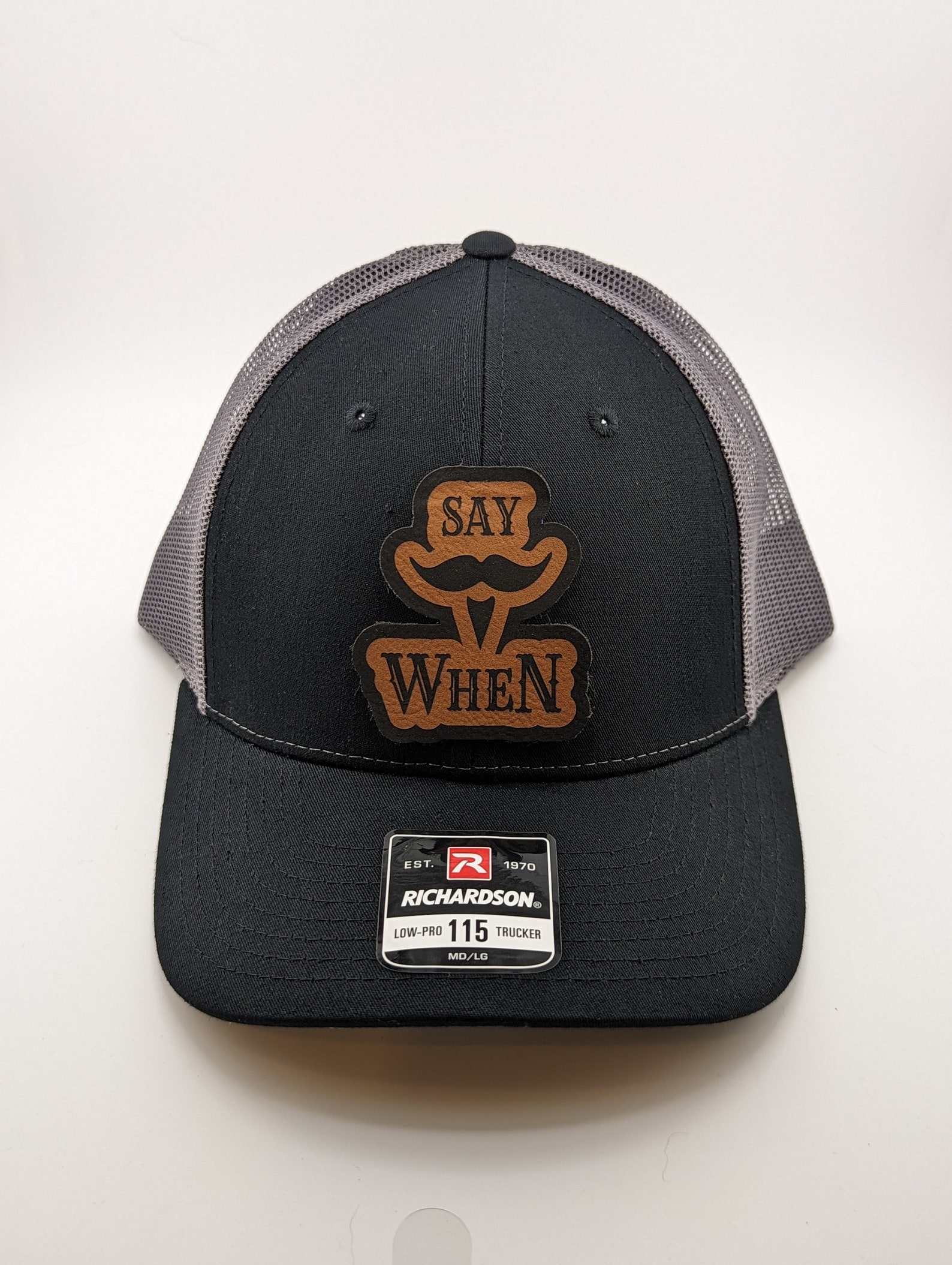 Tombstone Doc Holliday Say When Leather Patch Trucker Cap. Genuine ...