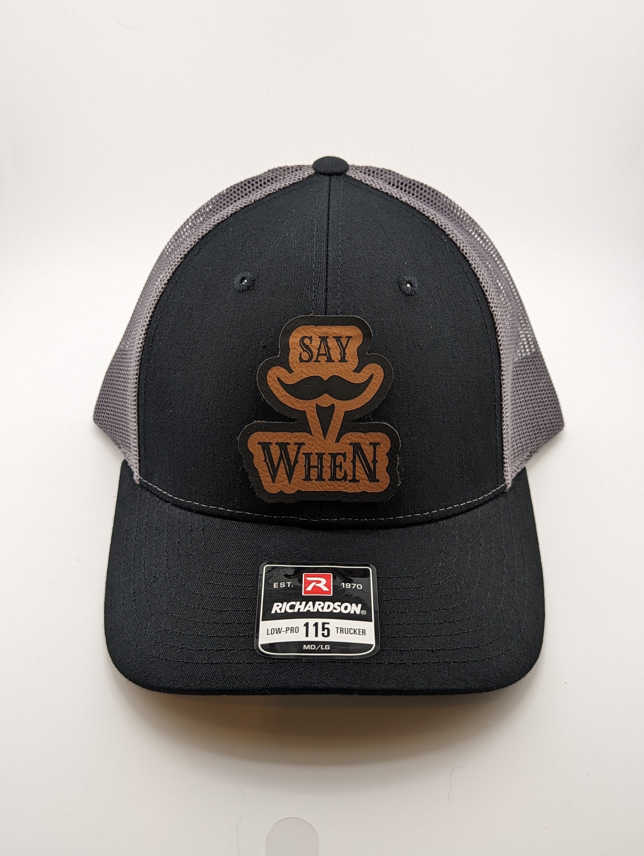 Tombstone Doc Holliday Say When Leather Patch Trucker Cap. Genuine ...